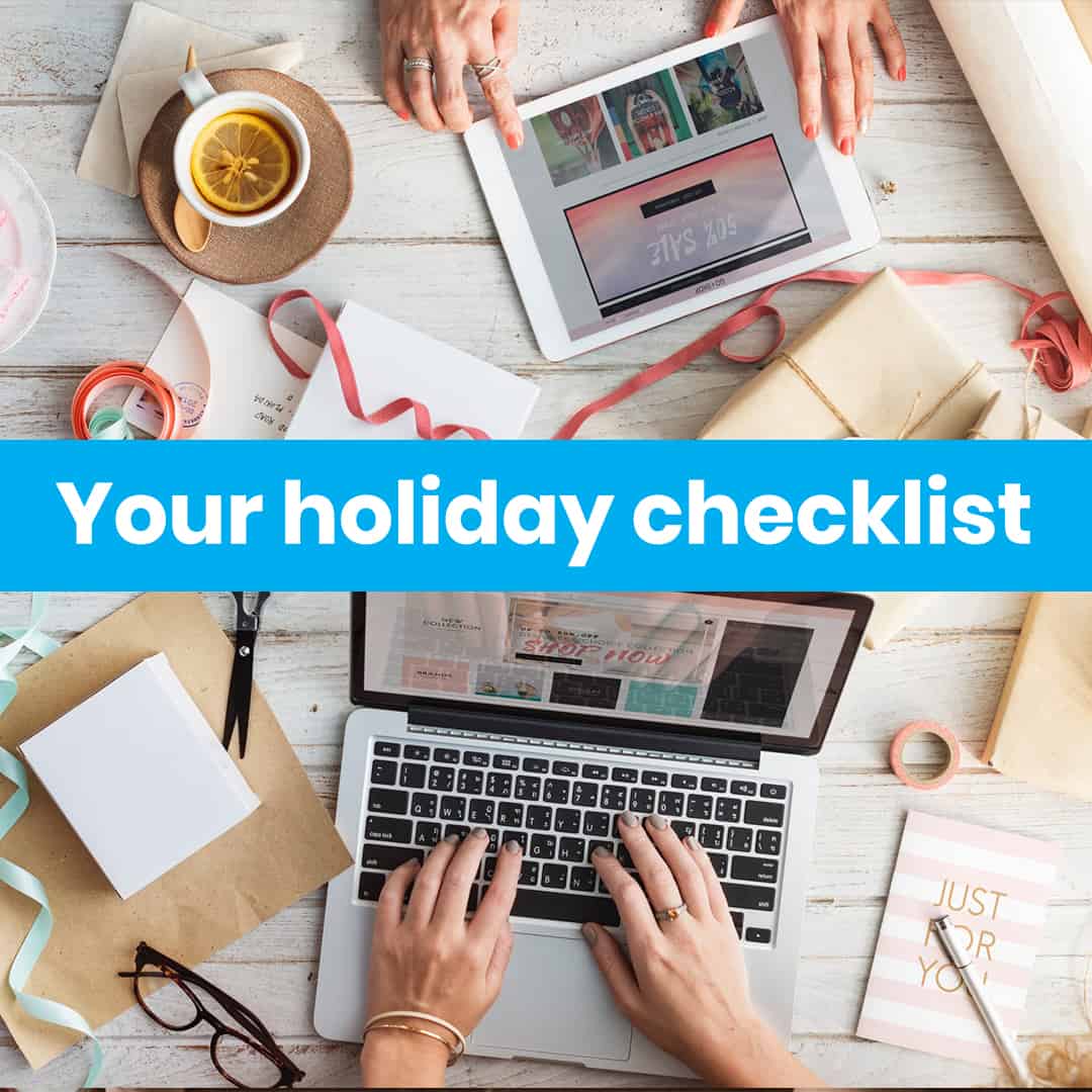 Your holiday checklist | Azapi - Digital Marketing Partners